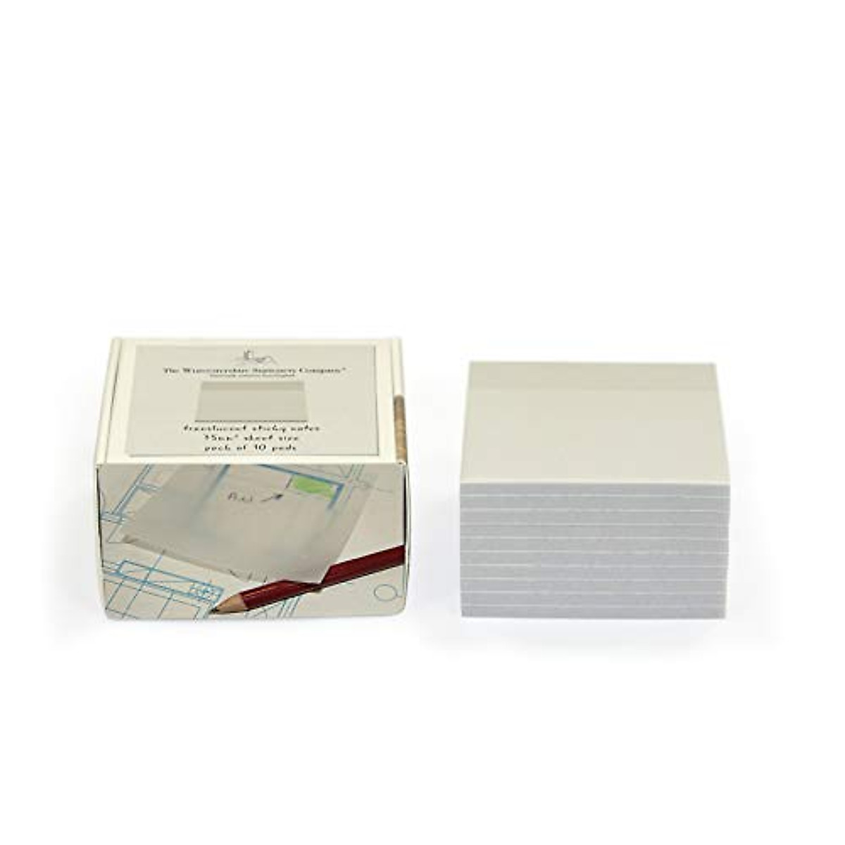 Transparent Sticky Note Pads, 75mm Square, Pack of 10