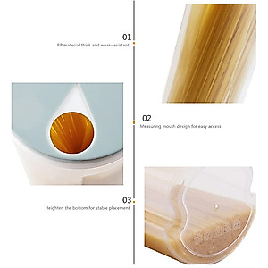 FSHAN Kitchen Jars 2L Tall Clear Spaghetti Pasta Storage Container with Adjustable Lid Plastic Kitchen Food Storage Jar Kitchen Storage Containers Useful Container Set (Color : 3pack A)