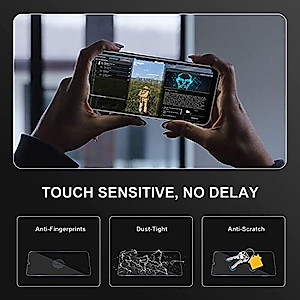 PULEN 2 Pack Screen Protector for Samsung Galaxy A14 5G with 2 Pack Camera Lens Protector, HD Clear Scratch Resistant 9H Hardness Tempered Glass