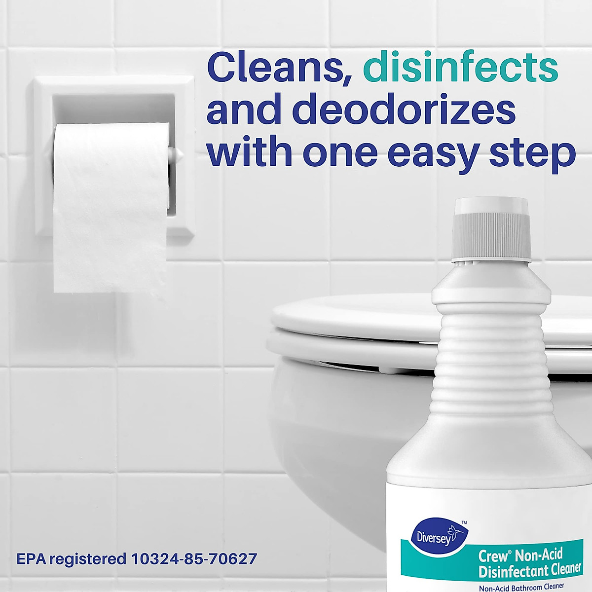 Crew Neutral Non-Acid Bowl & Bathroom Disinfectant,Squeeze Bottle, 32 oz (Pack of 1)