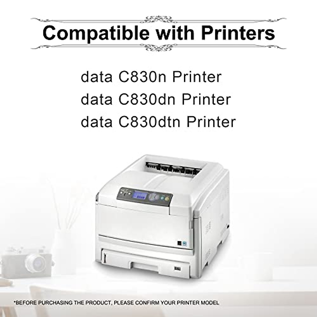 MANDBOY Compatible Replacement for OKI C830 44059110 Toner-Cartridge (Magenta), Work with Data C830dn C830dtn C830n Printer Cartridge, 1-Pack