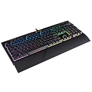 CORSAIR STRAFE RGB MK.2 Mechanical Gaming Keyboard - USB Passthrough - Linear and Quiet - Cherry MX Red Switch - RGB LED Backlit-17.6 x 6.61 x 1.57 inches