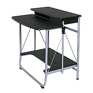OneSpace Freeley Folding Computer Desk, Black