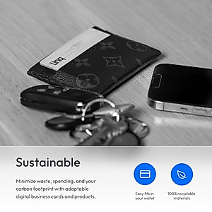 Linq Digital Business Card - Smart NFC Contact and Networking Card (Matte Black)