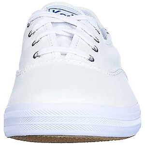 Keds womens Champion Canvas Sneaker, White, 10 Wide US