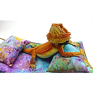 Chaise Lounge for Bearded Dragons, Watercolor Flowers Fabric