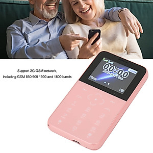 ciciglow Big Button Mobile Phone for Old, 1.8 Inch Screen, 1400MAh Battery, Dual SIM, 2G Network, No Games, Anti Fraud Calls, ABS Material, for Students Elderly (Roseate)