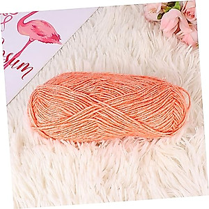 Zerodeko Cotton Craft Yarn Cotton Crochet Yarn Knitting Set Knitting Supplies Accessories Yarn Set Cotton Rope for Scarf DIY Cotton Thread Cotton Rope for Handmade Crafts Soft Yarn Loom
