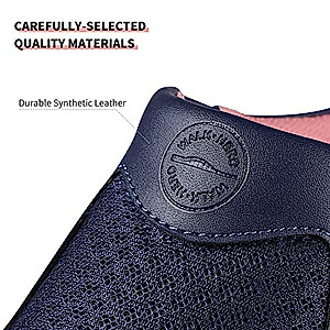 Womens Mule Sneakers - Walking Shoes for Women with Arch Support, Orthopedic Slip On Clog for Ladies,Navy,9