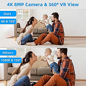 4K Spy Camera Hidden Camera with SD Card (64G), 2.4G&5GHz WiFi Mini Camera, Nanny Cam Hidden Camera with Human Detection, Night Vision, 160°Wide View-Angle, Type C Spy Camera Charger for Home Security