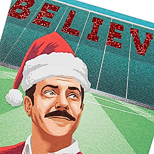 Hallmark Pack of Ted Lasso Christmas Cards, Believe (4 Holiday Cards with Envelopes)