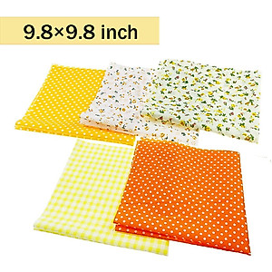 56 Pieces 9.8" x 9.8" Cotton Fabric Fat Quarters Fabric Bundles,Pre-Cut Floral Print Quilting Squares Fabric for DIY Sewing Scrapbooking Crafting Artcraft