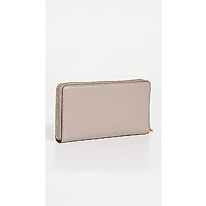 Tory Burch Women's Robinson Zip Continental Wallet, Grey Heron, One Size