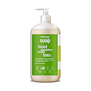 Everyone 3-in-1 Kids Soap, Body Wash, Bubble Bath, Shampoo, 32 Ounce (Pack of 2), Tropical Coconut Twist, Coconut Cleanser with Plant Extracts and Pure Essential Oils