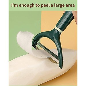 Tododli vegetable peelers for kitchen (3 set)，sharp stainless steel peelers,multi fruit peeler machine, suitable for peeling and pitting potatoes, cucumbers, carrots, apples, peach