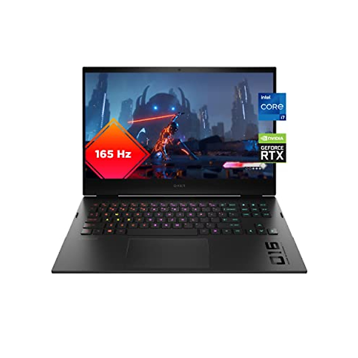 HP OMEN Laptop 16, NVIDIA GeForce RTX 3070, 12th Gen Intel Core i7-12700H, 16 GB RAM, 512 GB SSD, Quad HD IPS Display, Windows 11 Home, RGB Backlit Keyboard, Enhanced Thermals (16-b1020nr, 2022)