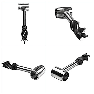 Rumansen Bushcraft Survival Settlers Wrench Tool Scotch Eye Wood Auger Drill Bit Bushcraft Gear Hand Auger Drill Wood for Bushcraft Survival Wilderness Travel Camping Outdoor Survival Shelter