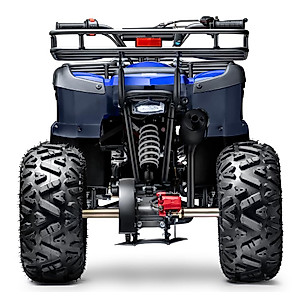 SEANGLES Gas 125cc ATV Quad 4 Wheeler for Adults and Kids ATV with Off-Road Tires - 220lbs Weight Capacity - Tested and Fully Assembled (Red)