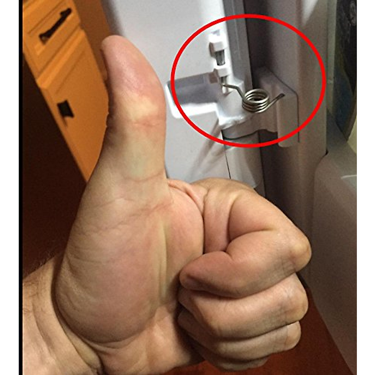 2 Pack Replacement For Samsung Pin French White Sleeves RD DA81-01346A, Spring French DA81-01345B Compatible With Models RF267AFWP RF267HERS RF268ABBP RF268ABPN RF268ABRS RF268ABWP RF26VABWP