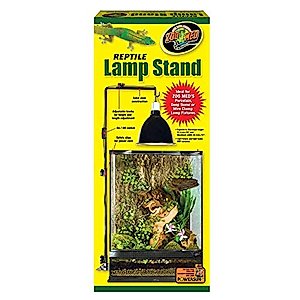 Small 10-20 Gallon Reptile Lamp Stand - Includes Attached DBDPet Pro-Tip Guide | Keep Your Reptile's Lights Safe by Hanging Them Above The cage!