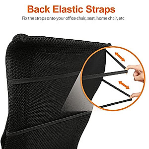 AOVOJRM Vibration Back Massager with Heat,Massage Chair Pad to Release Stress and Fatigu,9 Vibration Massage Nodes & 2 Heat Levels, Chair Seat Massager for Home Office, Gifts for Women/Men,PU Leather