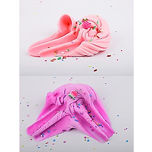 Scented Cloud Slime Kit 10 Pack, with Peach, Apple, Rainbow and Pineapple Cute Slime Charms, Soft and Non-Sticky, for Kids Party Fun Stress Relief Toy