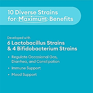 Physician's CHOICE Probiotics 60 Billion CFU - 10 Diverse Strains Plus Organic Prebiotic, Designed for Overall Digestive Health and Supports Occasional Constipation, Diarrhea, Gas & Bloating