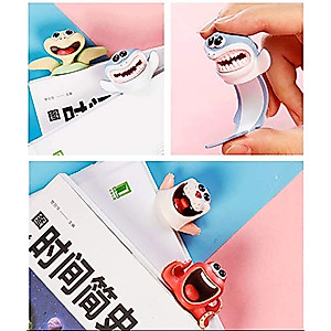 Ouch 3D Animal Bookmarks for Kids Students,Funny 3D Cartoon Bookmark Animals Reading Bookmarks for Students Office Stationery Creative Gift Ideal for Boys Girls (Gecko)