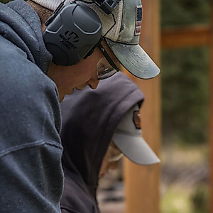 Walker's XCEL 500BT Electronic Active Shooting Hearing Protection & Enhancement Earmuffs w/ 4 Listening Modes & Bluetooth Connectivity, Gray (2 Pack)