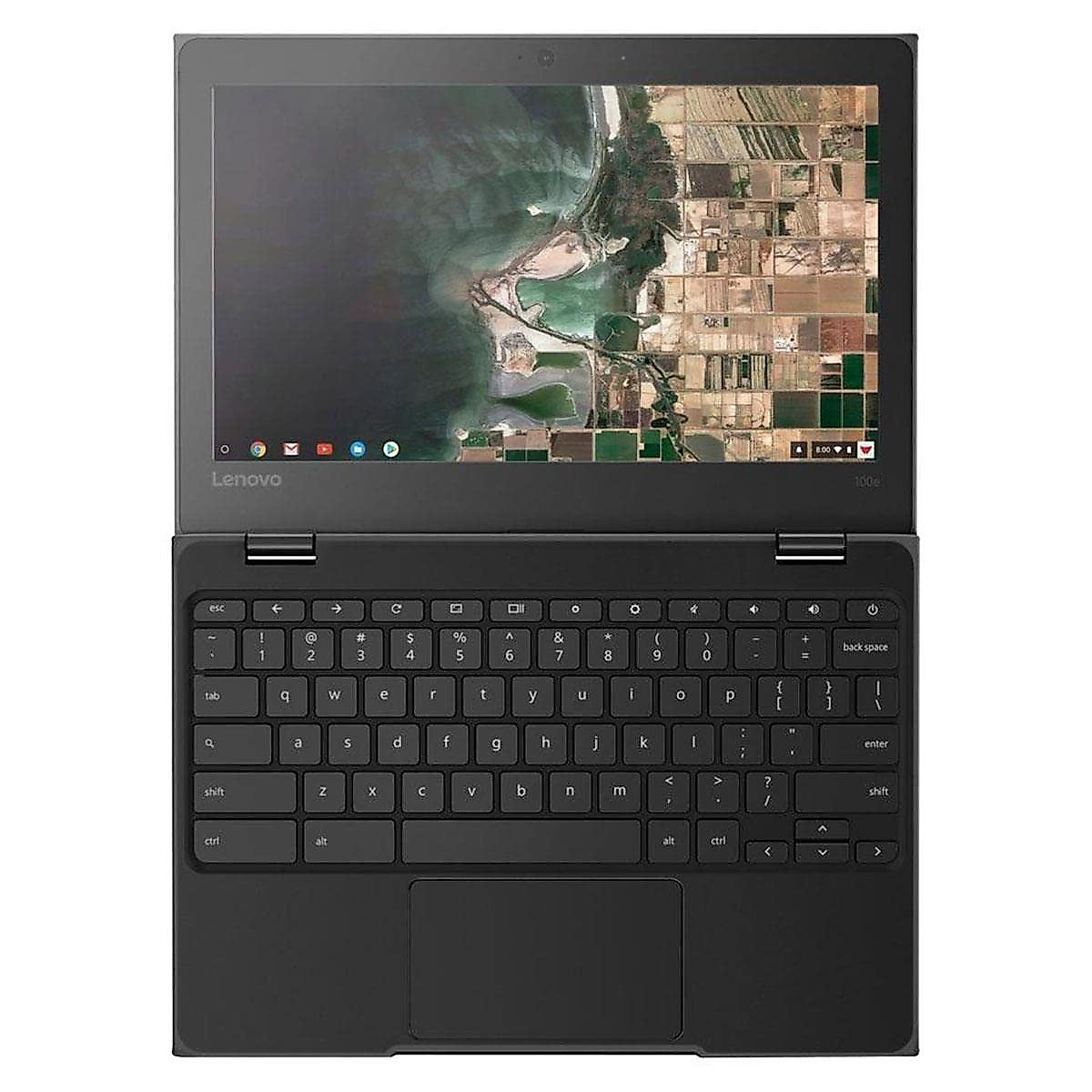 Lenovo Chromebook 100e 2nd Gen 11.6" HD Notebook Computer, Intel Celeron N4020 1.10GHz, 4GB RAM, 32GB eMMC Flash Memory, Chrome OS, Black