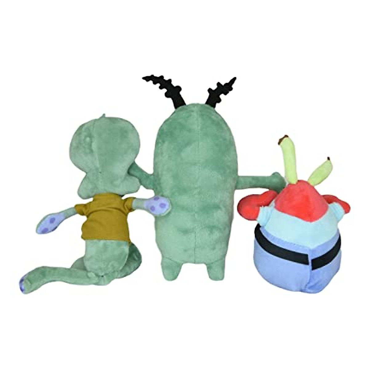 Good Stuff Spongebob Characters 6 Inch Squidward Plankton Mr. Krabs Stuffed Plush Toy Set
