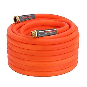 YAMATIC Heavy Duty Garden Hose 5/8 in x 50 ft with Swivel Fitting, Super Flexible Water Hose, All-weather, Lightweight, Burst 600 PSI