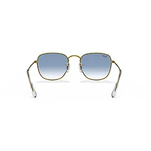 Ray-Ban RB3857 Frank Square Sunglasses, Legend Gold/Clear Gradient Blue, 51 mm