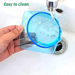 Hamster Food Bowl Plastic Guinea Pig Water Dish Prevent Knocking Over and Food Splashing Small Animal Feeding Bowl Double Use Container for Hamster Gerbil Chinchilla Ferret Hedgehog