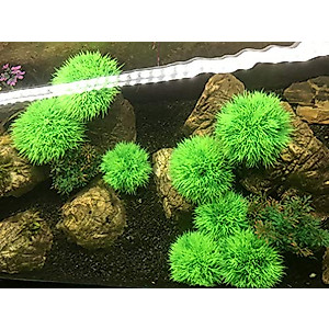 4Pcs Aquarium Decorations Fish Tank Artificial Green Water Plants Made of Soft Plastic