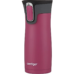 Contigo AUTOSEAL West Loop Vacuum-Insulated Stainless Steel Travel Mug, 16 oz, Dragonfruit