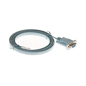 RW RoutersWholesale CAB-CONSOLE-RJ45 - DB9 to RJ45 Console Cable, 6 Ft for Cisco