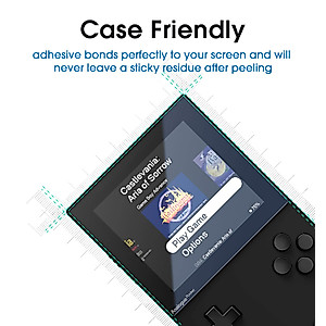 amFilm Screen Protector Compatible with analogue pocket, Anti-Scratch,Easy Installation, Tempered Glass, 2 Pack