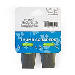Prepara 2 Pack Pan Thumb Scraper, Green