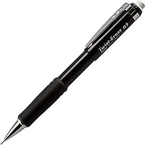 Pentel® Twist-Erase® III Mechanical Pencil, 0.5 mm, Black
