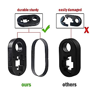 3mirrors Handle Keeper for Hi-Lift Jack Lifter, Built-in Steel Plate Super Durable Sun-Resistant Rubber Handle Bar Protector Jack Handle Holder Upgrade