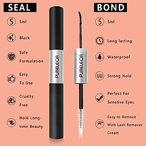 Individual Cluster Lashes,Lash Bond and Seal, DIY lash Extension