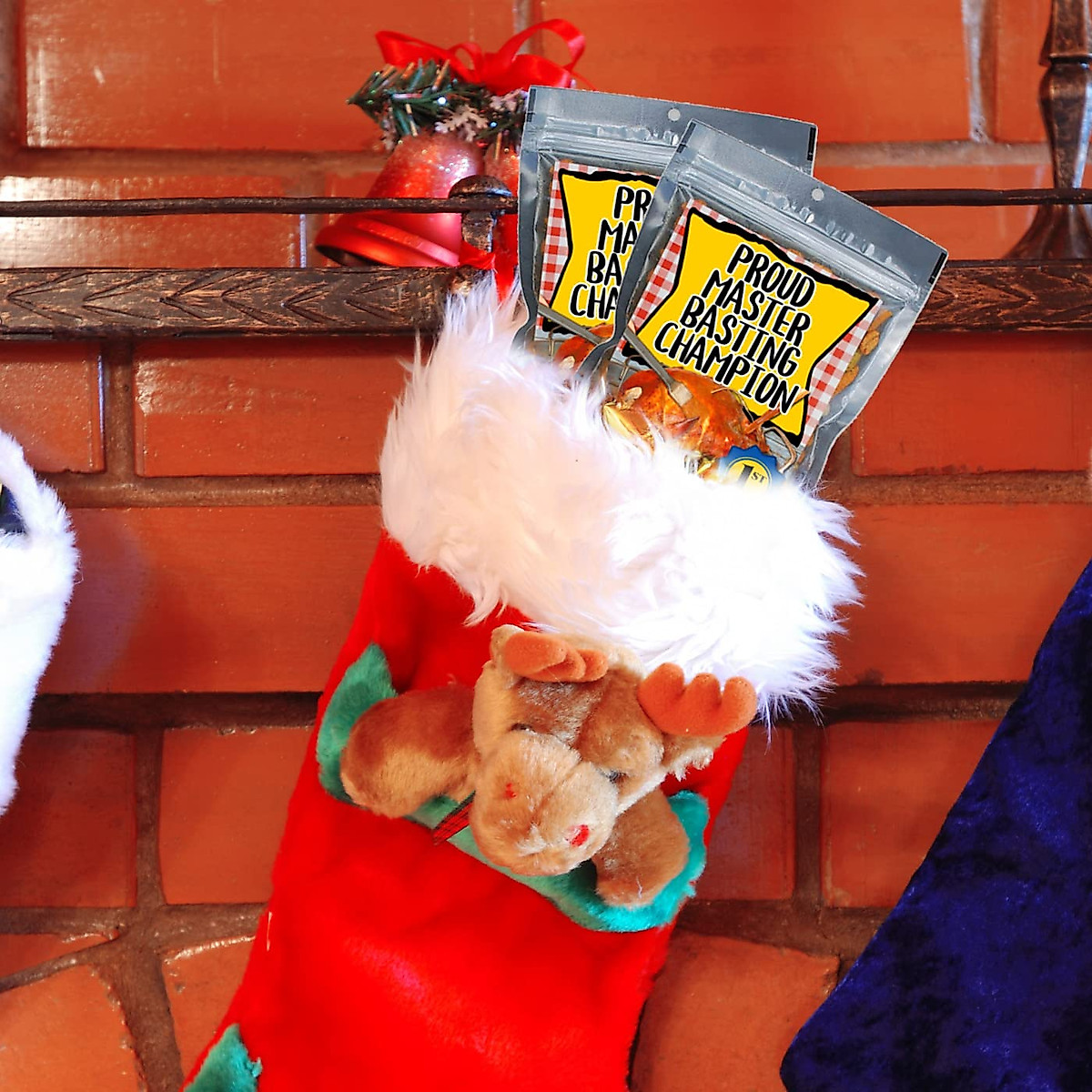 Master Basting Champion Trail Mix - Funny Meat Gifts for Mens Stockings - Turkey Baster Gag Gift for BBQ Lovers - Funny Food Gift for Grillers - Gift Basket Fillers Adults