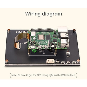 BIGTREETECH Upgrade PI TFT50 V2.1 TFT LCD Display DSI 800x480 for Raspberry Pi 4 3 2 Model B RPi 1 B B+ A A+ 3D Printer Controller (5in Capacitive Touch Screen)