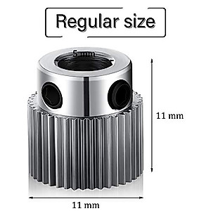 15 Pieces Extruder Wheel Gear 3D Printer Parts Drive 36 Teeth Gear Stainless Steel Extruder Gear Compatible with CR-10, CR-10S, S4, S5, Ender 3, Ender 3 Pro