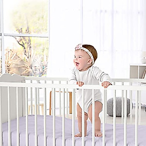 Sweet Jojo Designs Lavender Purple Baby or Toddler Fitted Crib Sheet for Watercolor Floral Collection