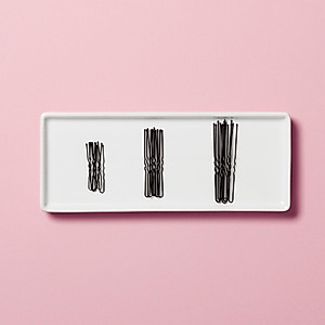 Diane Hair Pins for Women Bulk Pack of 100 Assorted Sizes Jumbo 3, Large 2.5, Medium/Small 1.75 - Black, Crimped Design with Ball Tips, D475-100 Count(Pack of 1)