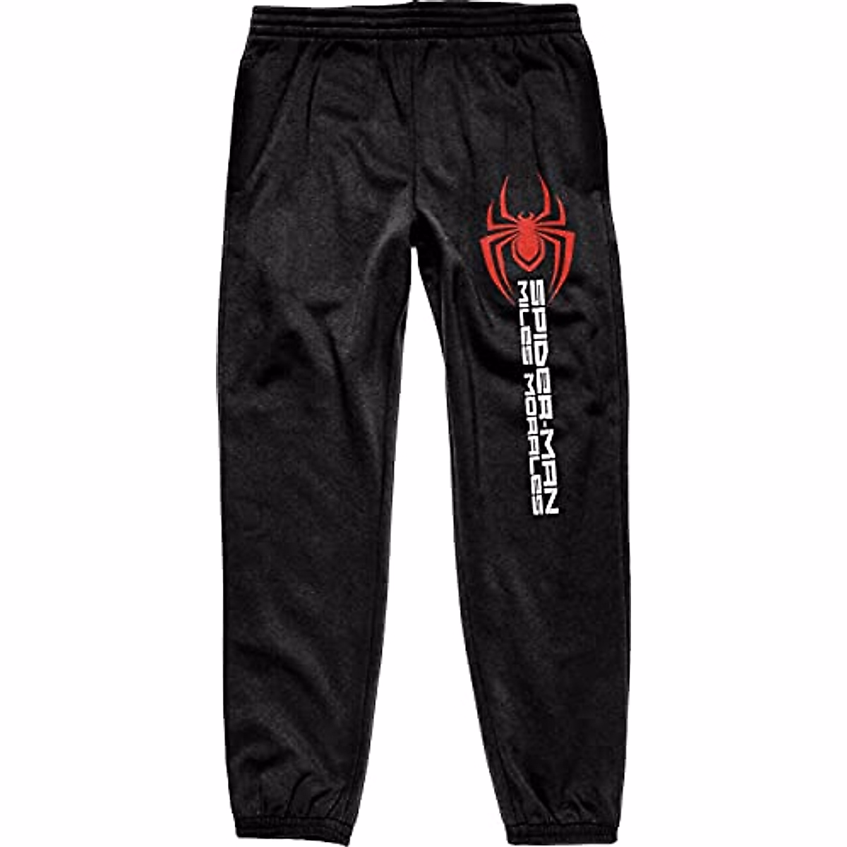 Bioworld Marvel Miles Morales Game Men's Black Drawstring Sweatpants-XL