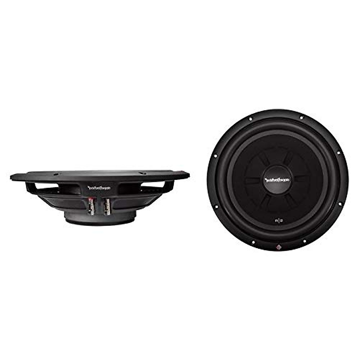 Rockford Fosgate R2SD4-12 12" 1000W 4-Ohm Shallow/Slim Car Subwoofer Sub Pair with Mica-Injected Polypropylene Cone and Integrated PVC Trim Ring
