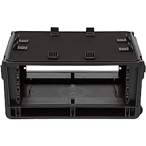 SKB Injection Molded 4U ISeries Studio Flyer Rack Case with Handle and Wheels